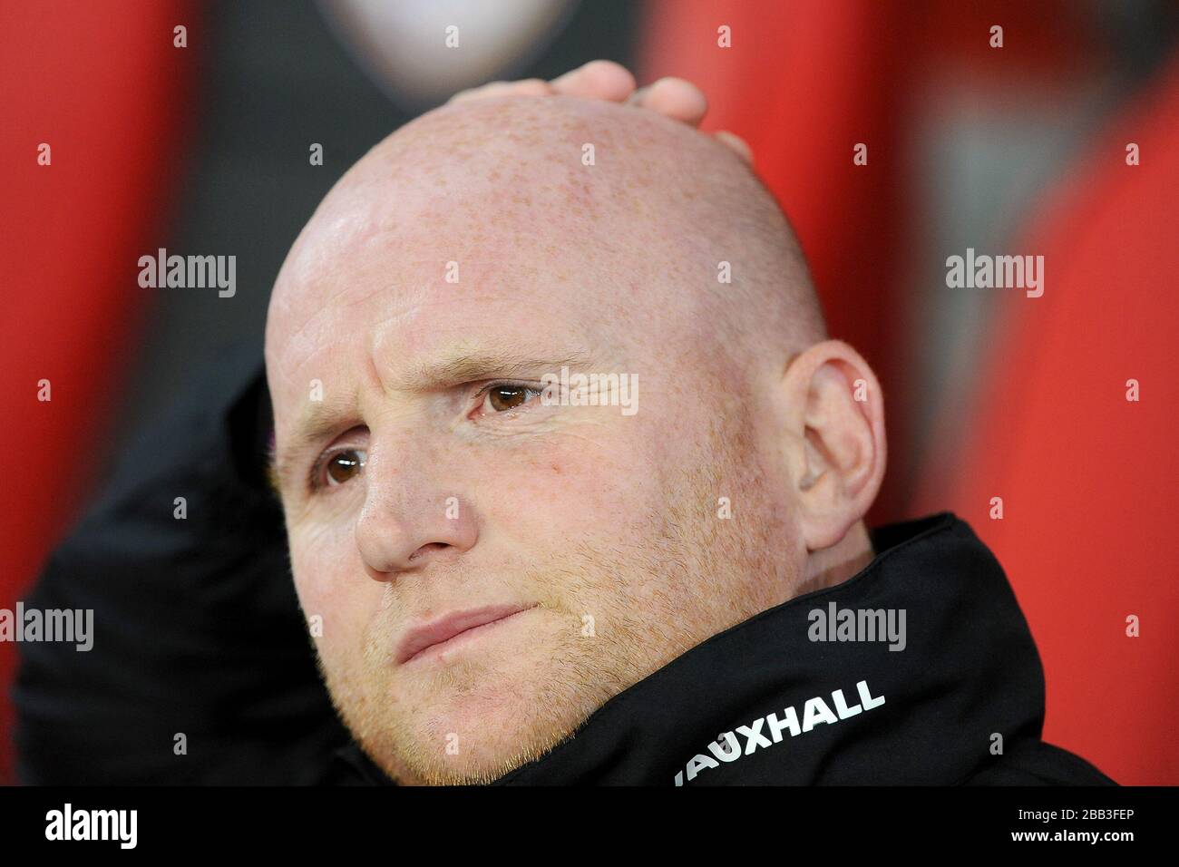 John Hartson, Wales coach Stock Photo - Alamy