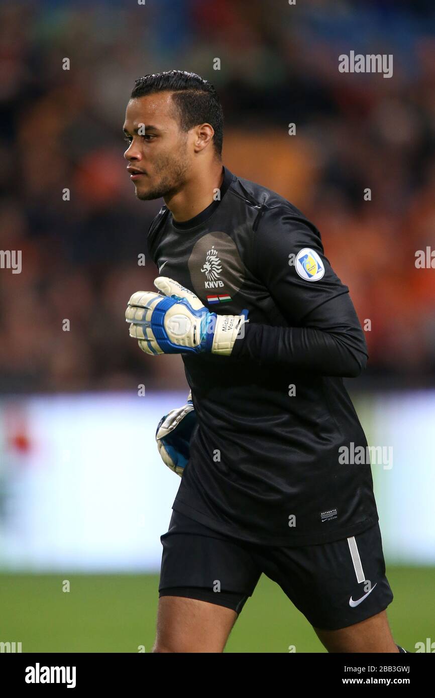 Netherlands goalkeeper michel vorm hi-res stock photography and images ...