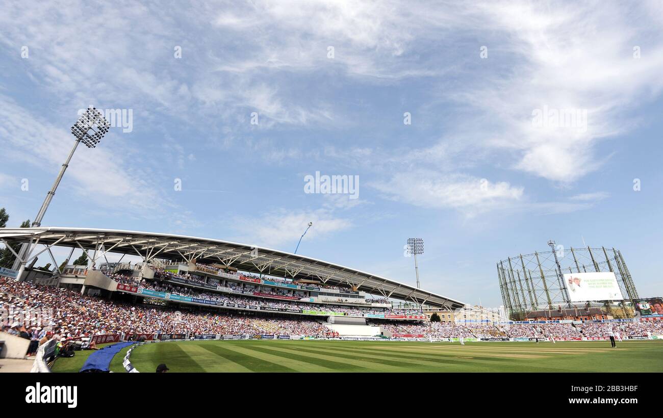 A general view of the match in play at the Kia Oval Stock Photo - Alamy