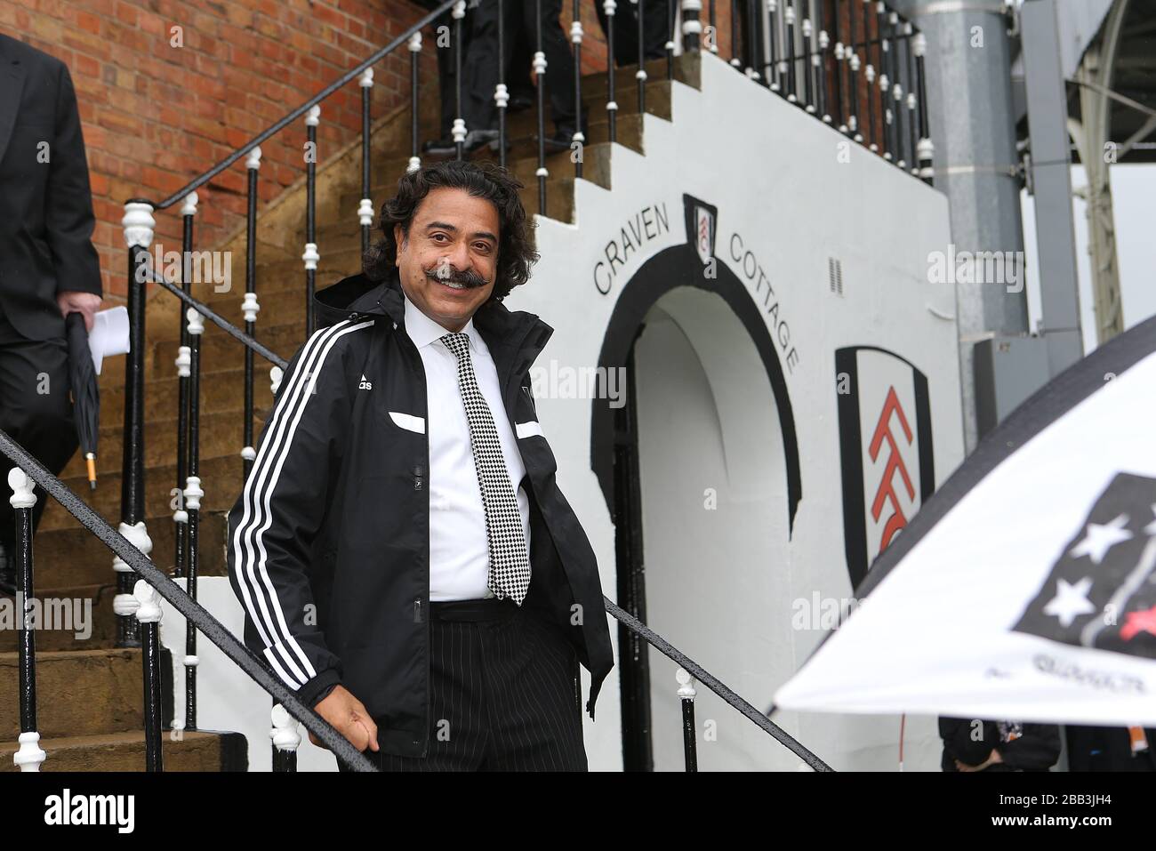 Fulham owner and Chairman Shahid Khan at Craven Cottage before the ...