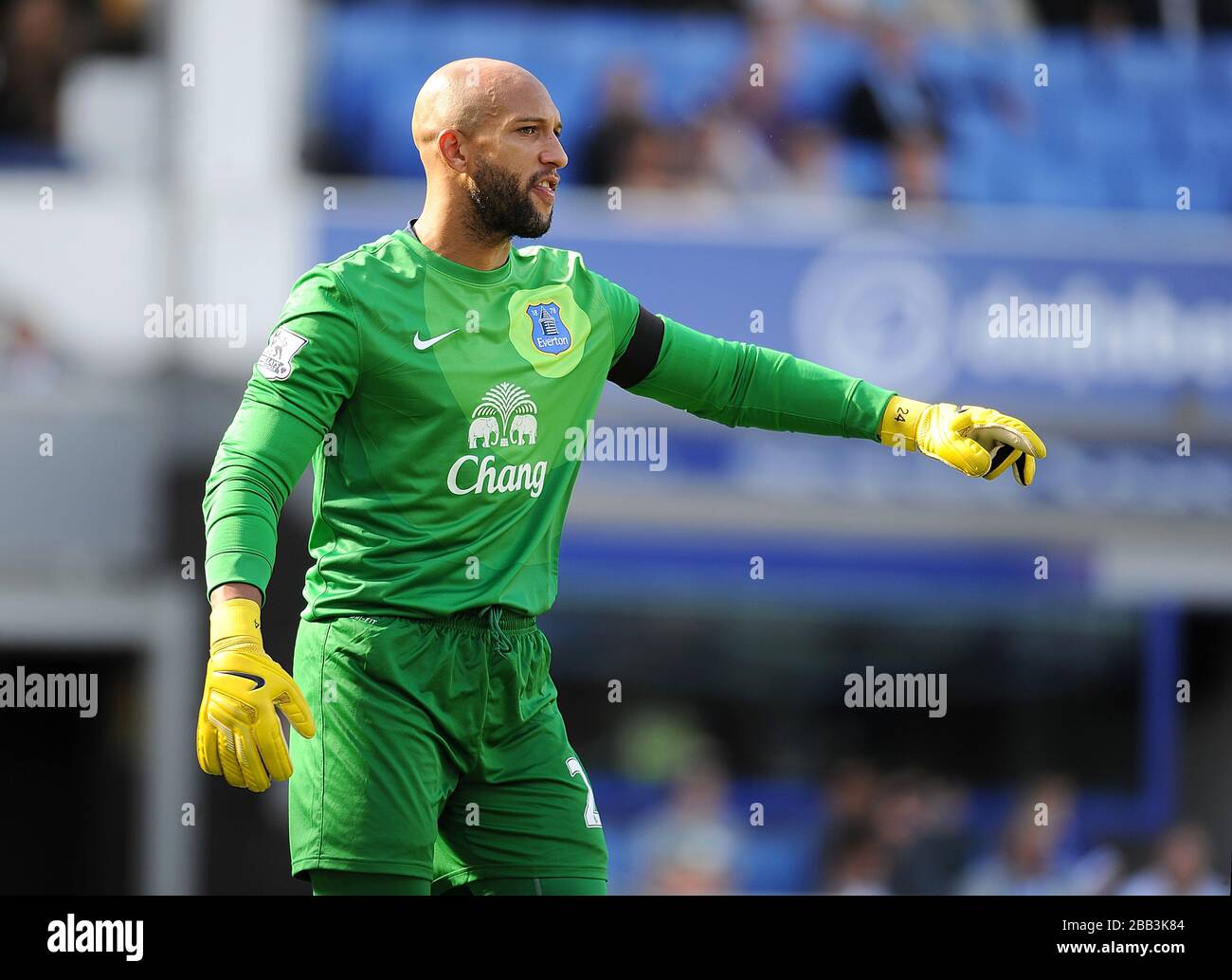 Tim Howard, Everton goalkeeper Stock Photo - Alamy