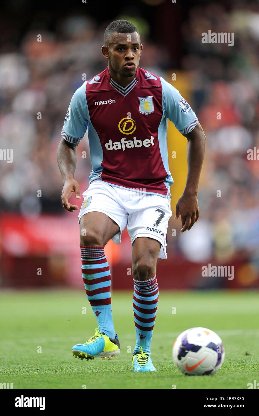 Leandro Bacuna, Aston Villa Stock Photo - Alamy