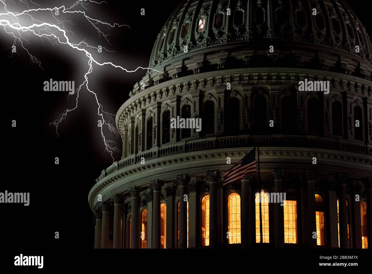 Lightning washington dc hi-res stock photography and images - Alamy