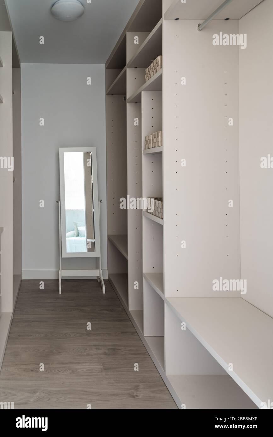 Interior of modern empty wardrobe room hi-res stock photography and ...