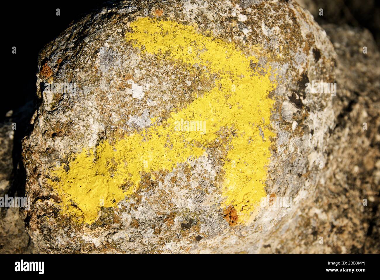 Painted stone marking hi-res stock photography and images - Alamy