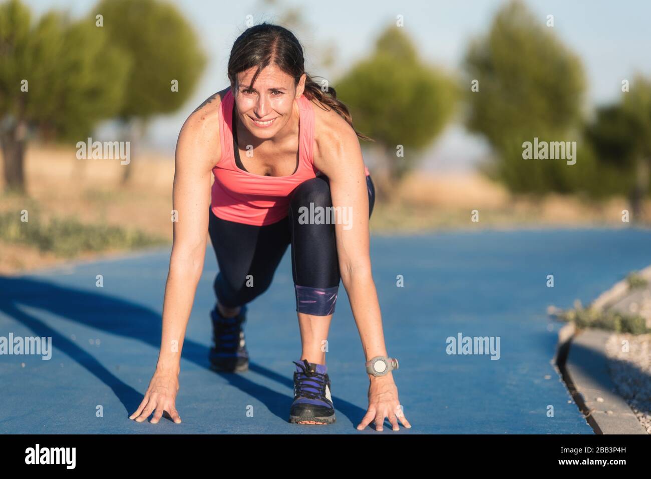 Athletic track stadium hi-res stock photography and images - Alamy