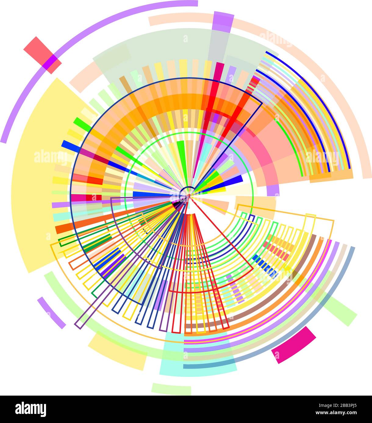 Circle of colored geometric shapes Stock Vector Image & Art - Alamy