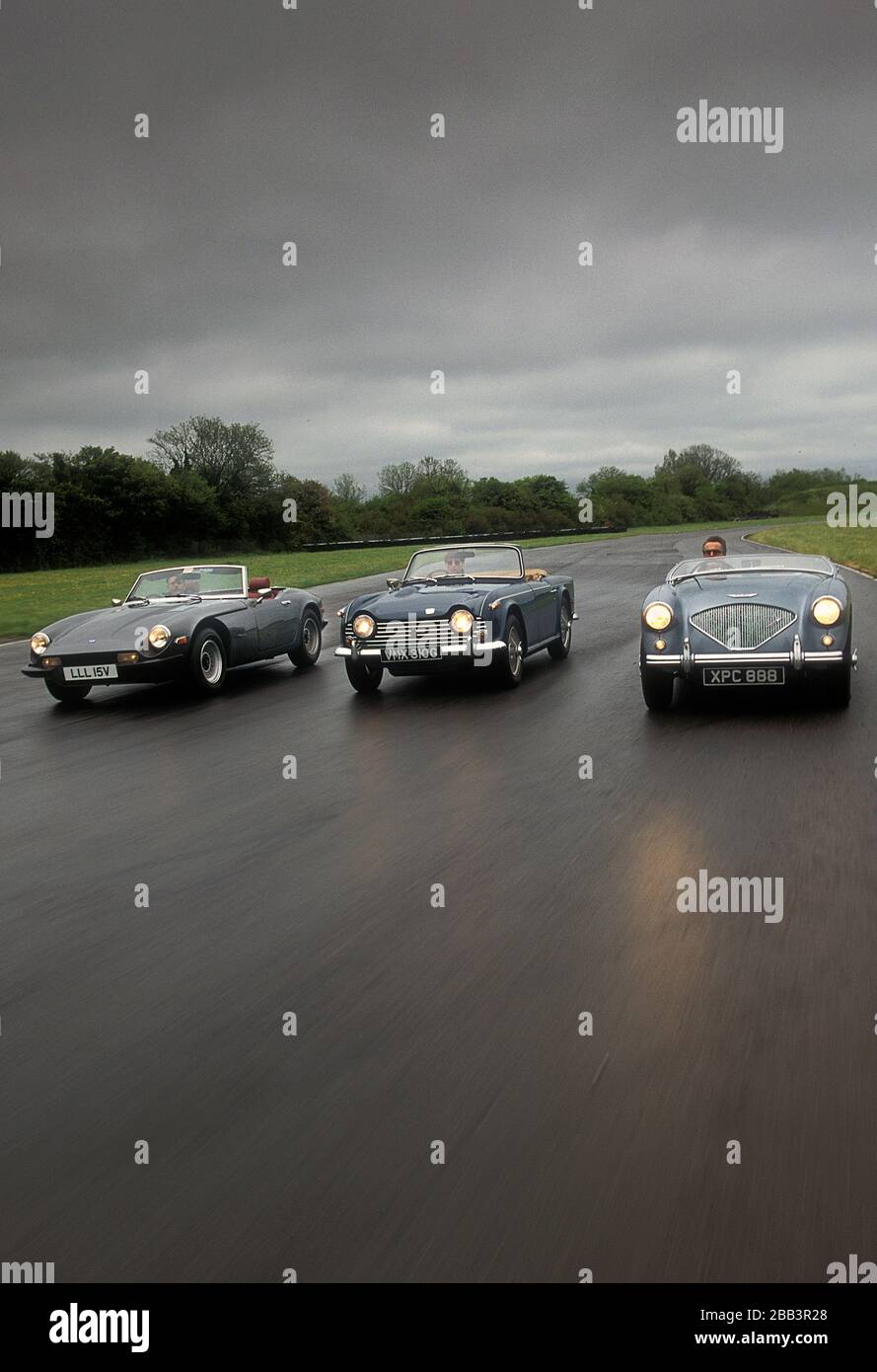 British Sports cars from 1950's,60's and 70's. Right to Left. 1956 ...