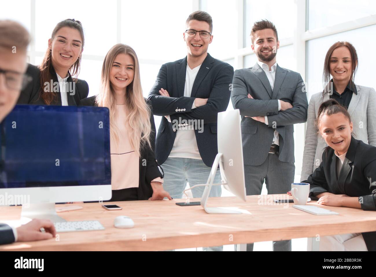 professional business team at the workplace in the office Stock Photo ...