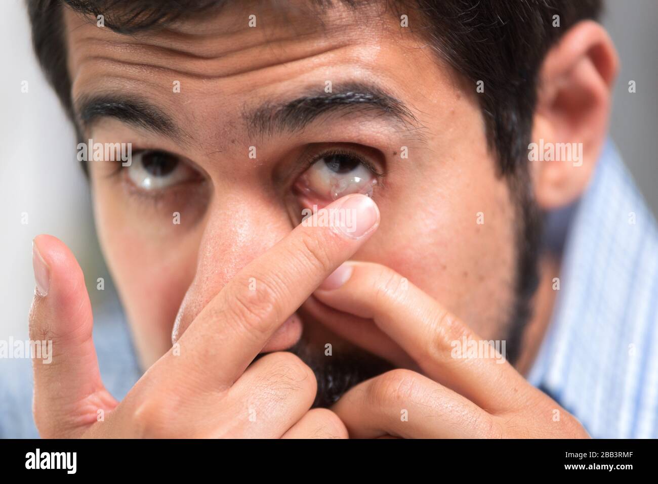 Close up left eye hi-res stock photography and images - Alamy