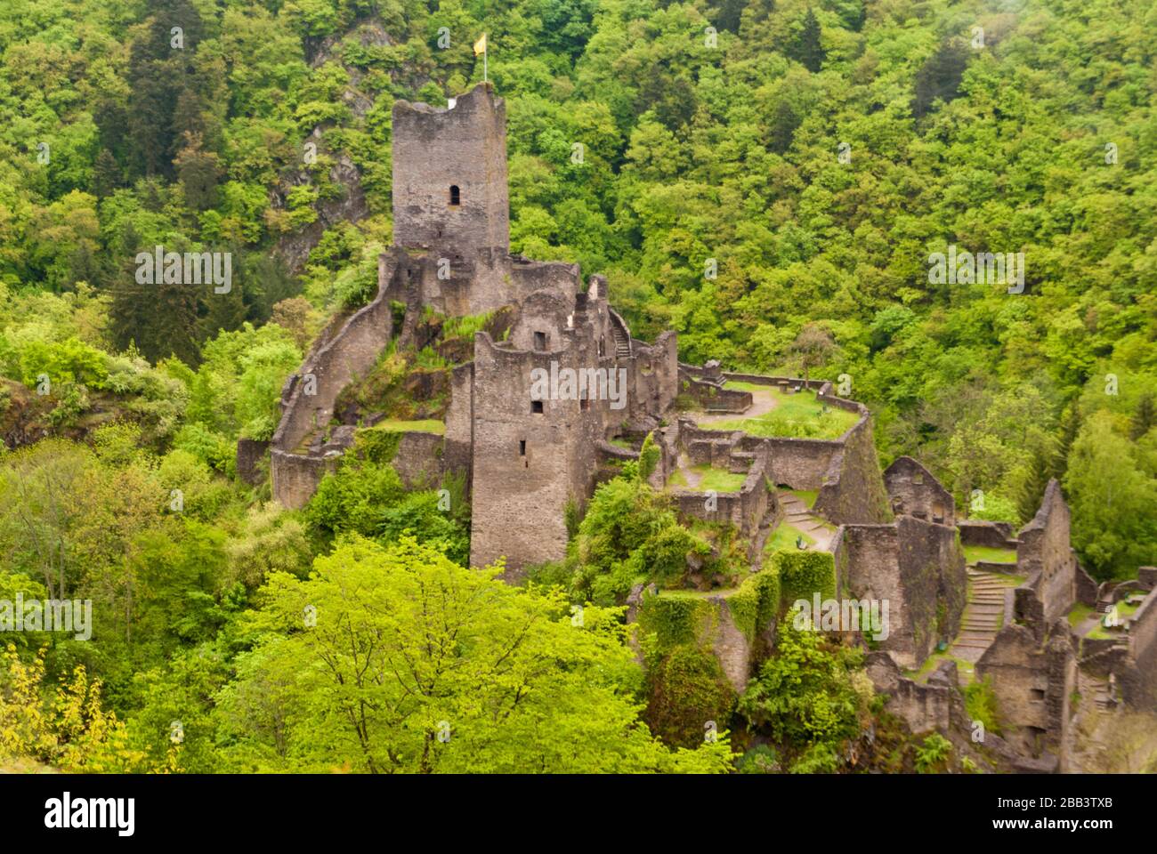 Manderscheid castle ruins hi-res stock photography and images - Alamy