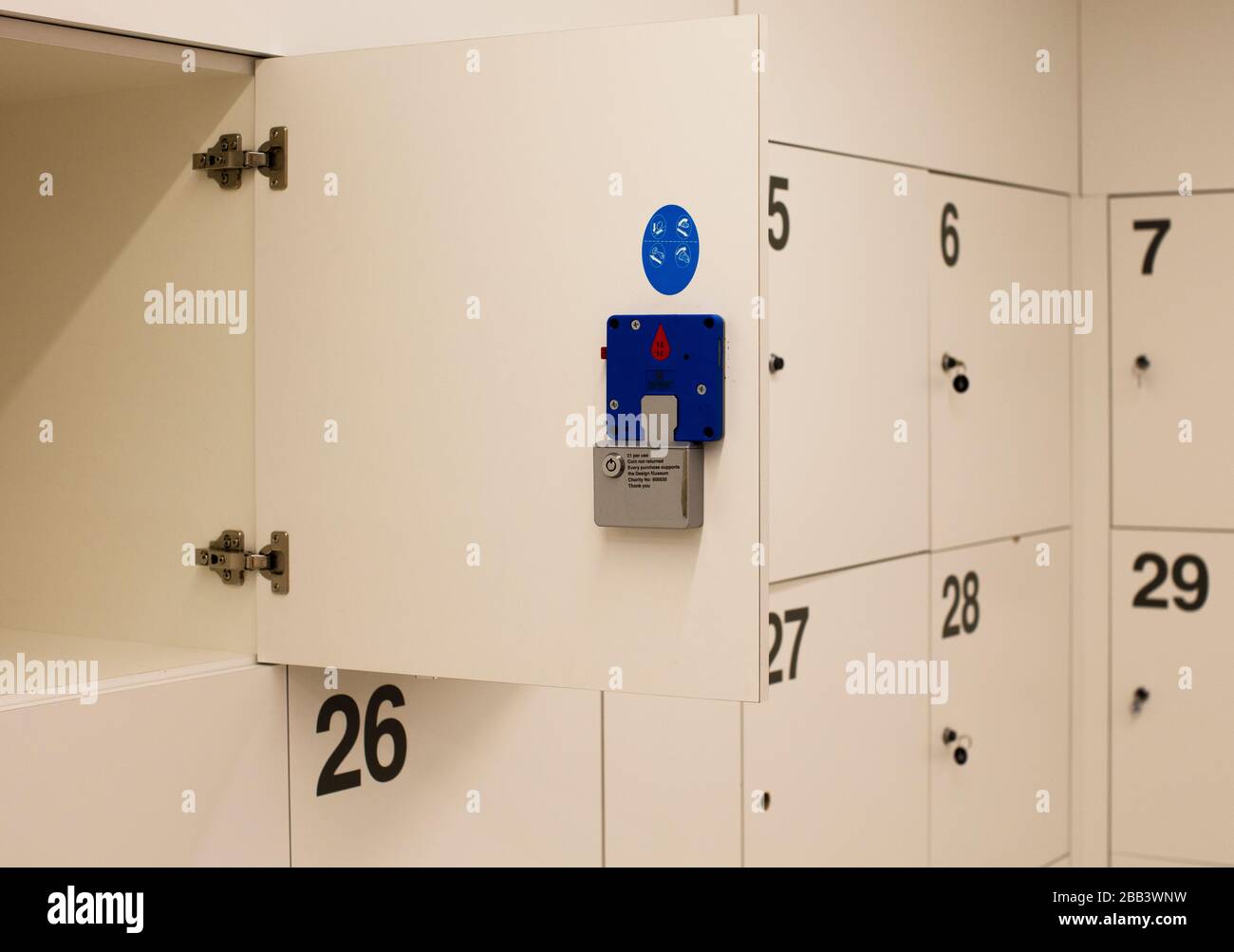 Lockers in Design museum, Holland Park, Kensington High St, Kensington ...