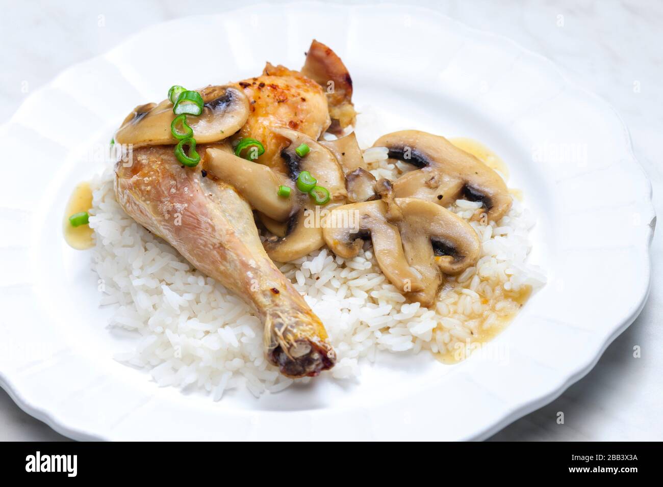 Mushroom chicken rice hi-res stock photography and images - Alamy