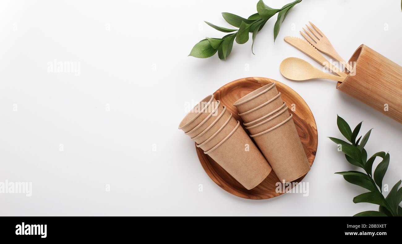 Biodegradable cutlery hi-res stock photography and images - Alamy