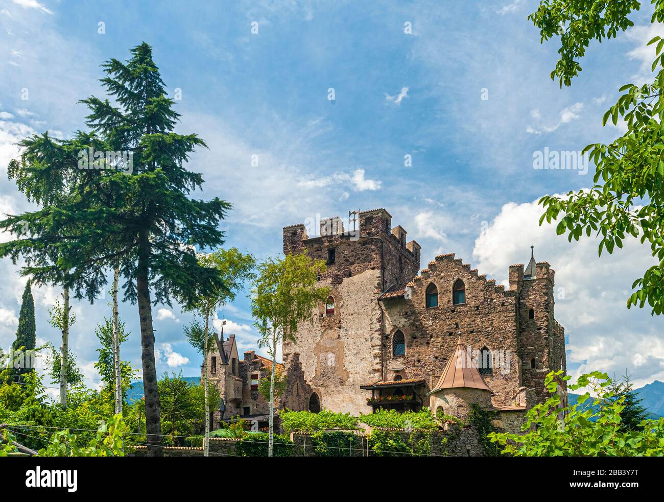 Italy South Tyrol - Merano - Gatto Castle ( Burg Katzenstein Stock ...