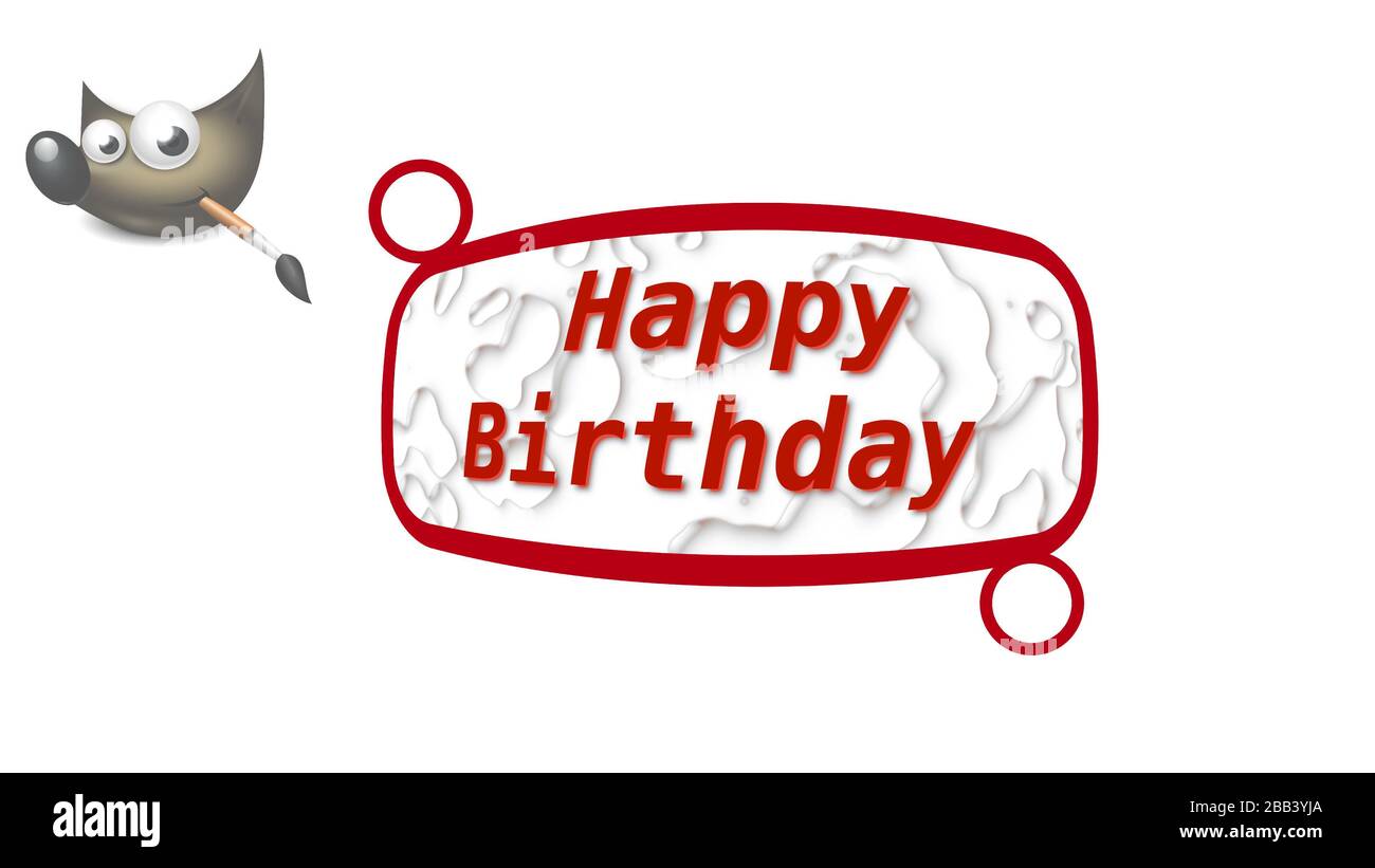 happy birthday model type for happy moment Stock Photo - Alamy