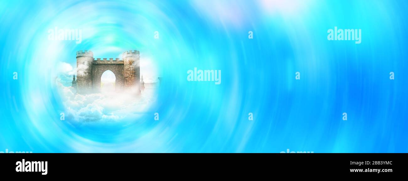 Magic portal hole. Travelling to another world theme concept Stock ...