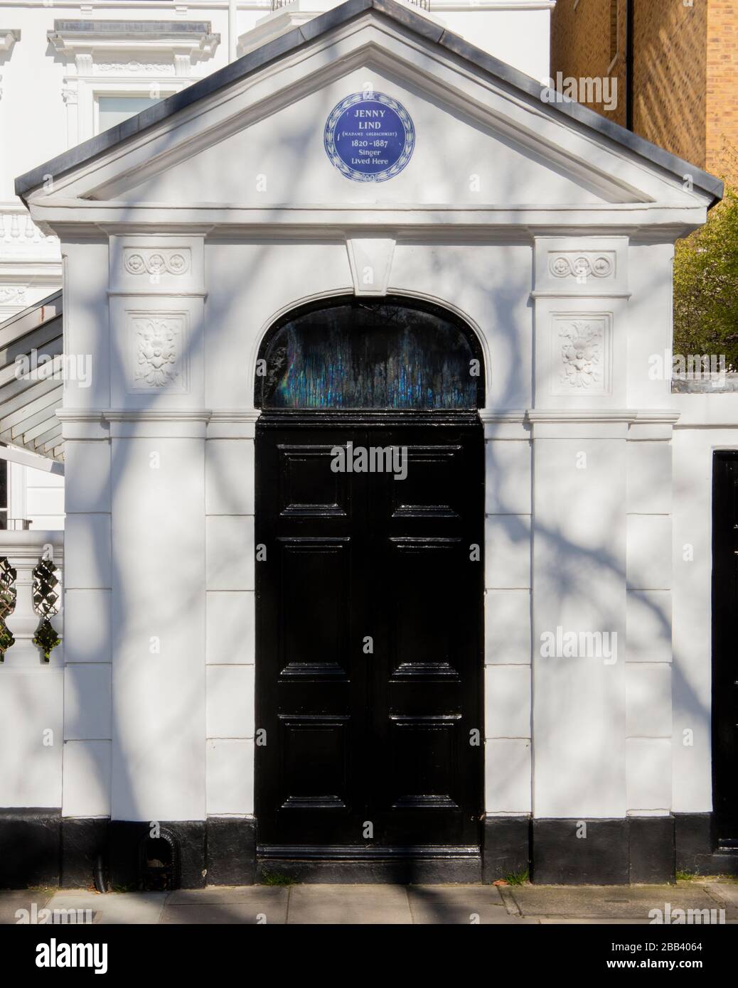 Blue plaque in The Boltons, Kensington and Chelsea, London, a memorial ...