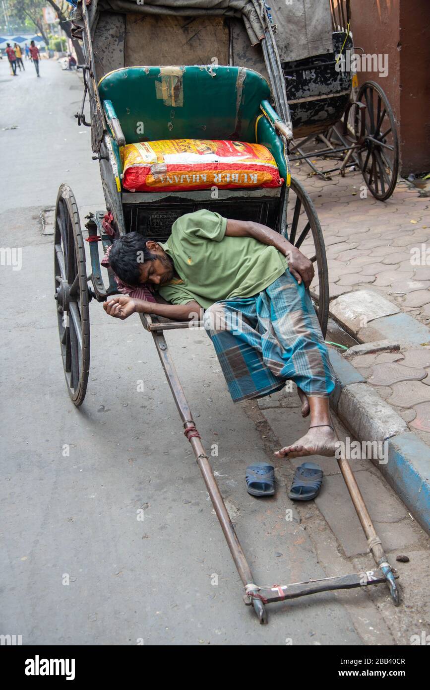 Human pulled rickshaw hi-res stock photography and images - Alamy