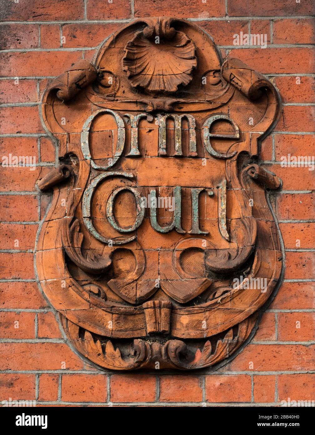 Elaborate signage for Orme Court, Bayswater; where Galton and Simpson ...