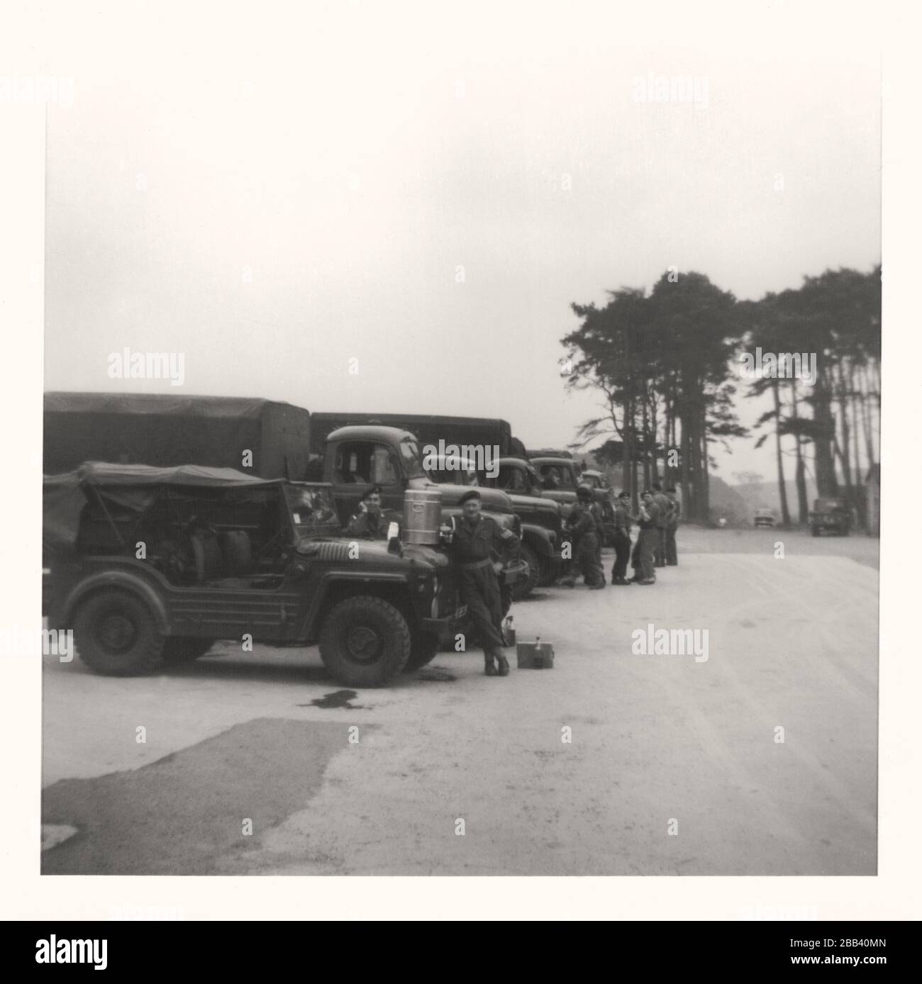 Soldiers from the Territorial Army on Annual Camp 1960s Stock Photo - Alamy