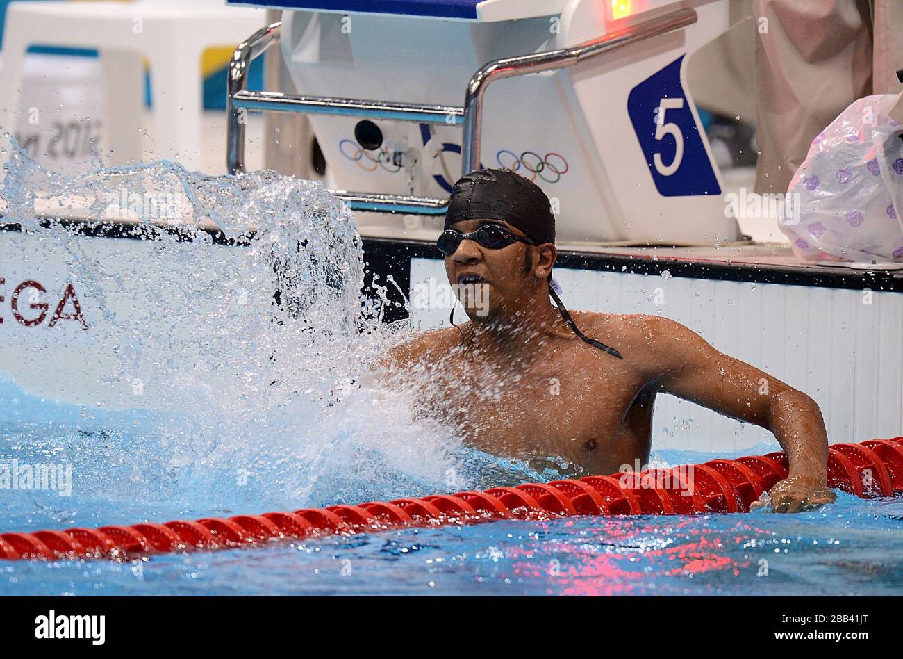 Central African Republic's Christian Nassif celebrates winning in the ...