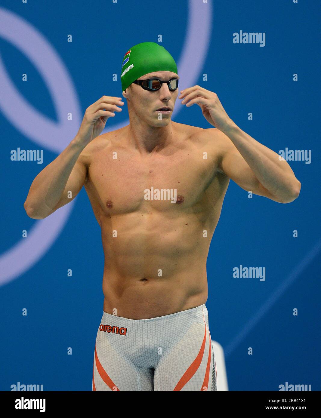 South Africa's Roland Schoeman before the Men's 50m Freestyle Semifinal ...