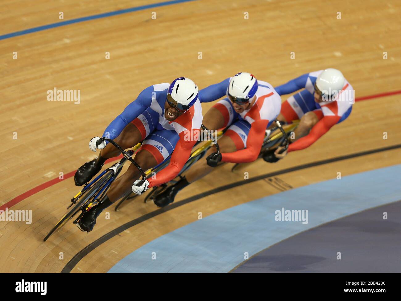 The France Team sprint team of Gregory Bauge, Michael D'Almeida and ...
