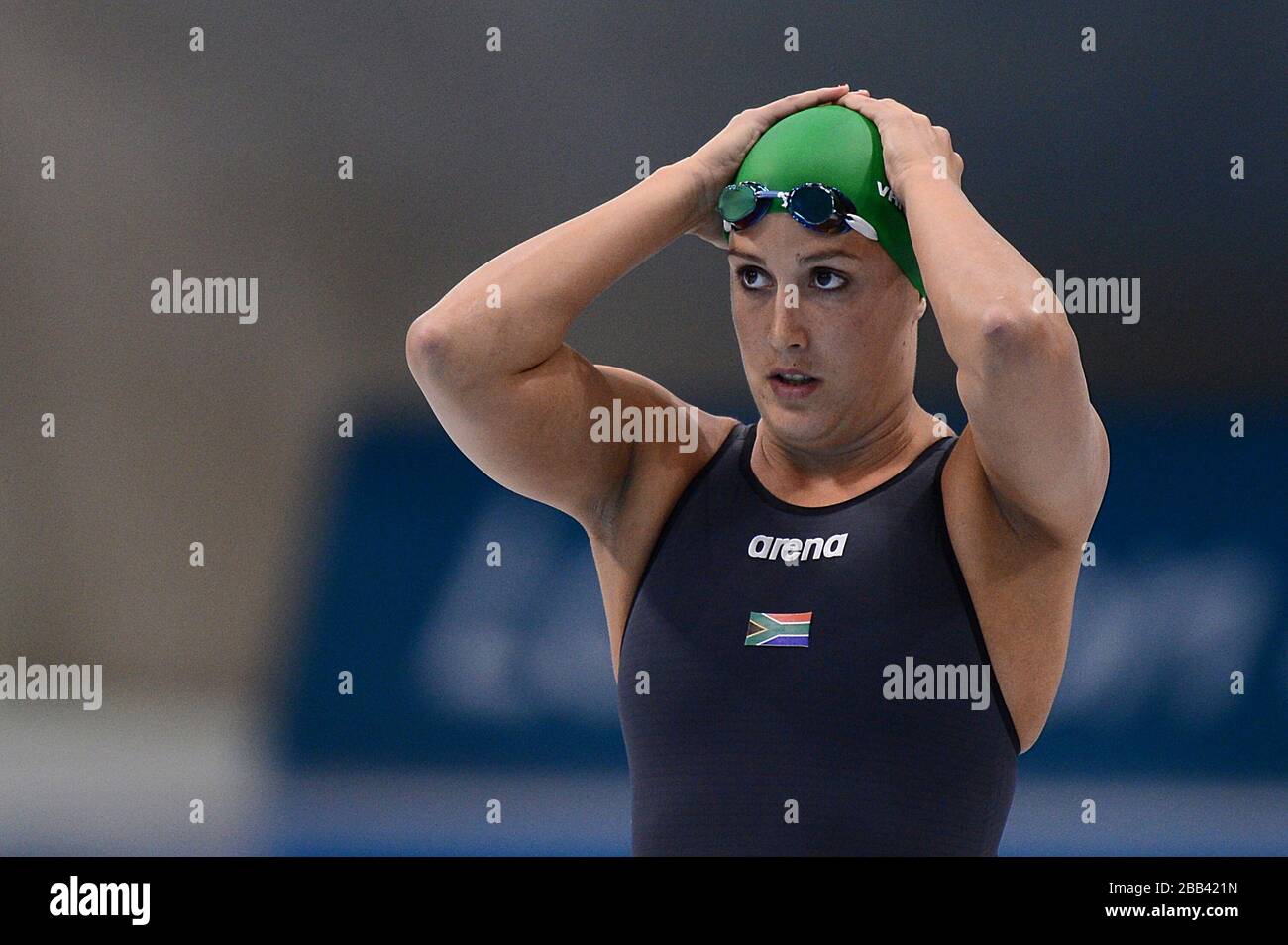South Africa's Suzaan van Biljon before the Women's 200m Breaststroke ...
