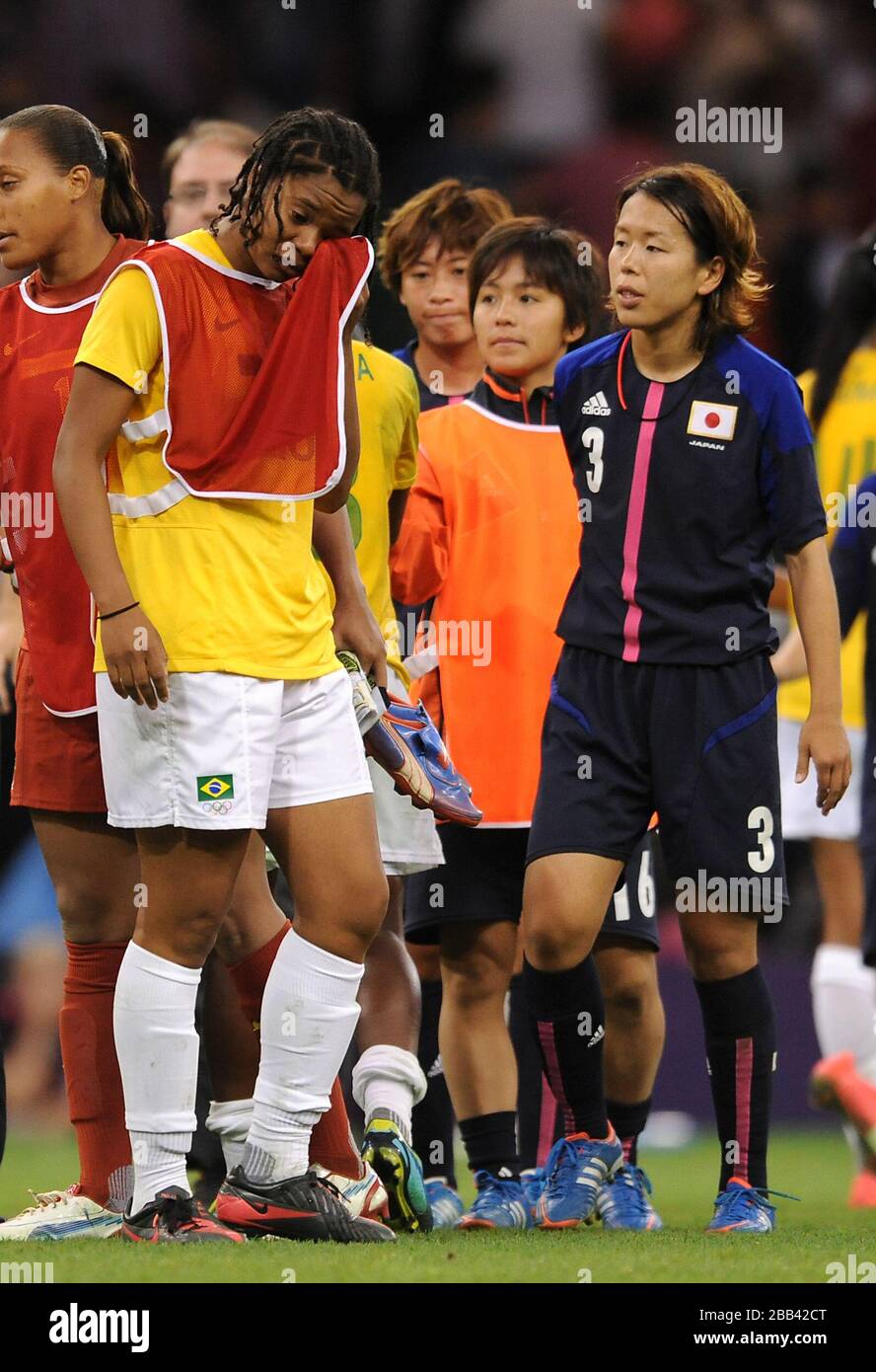 Brazil's Renata Costa wipes away the tears after losing the women's ...