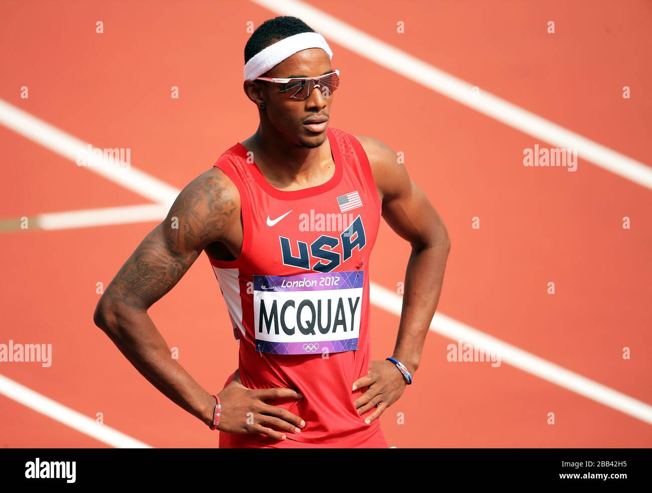 USA's Tony McQuay in the Men's 400m Heats during day eight of the ...