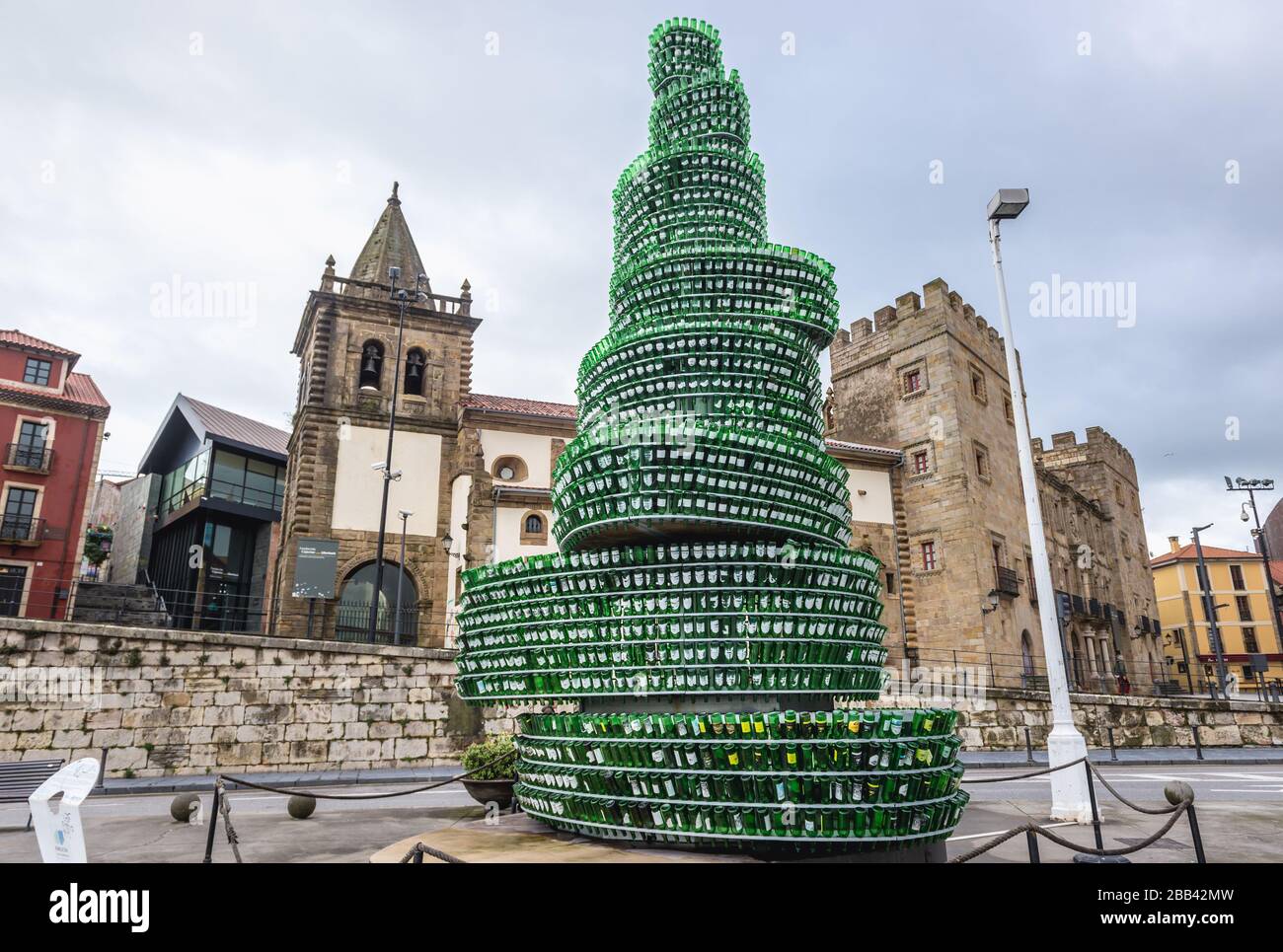 Arbol de la Sidra - Cider Tree sculpture in Gijon in autonomous ...