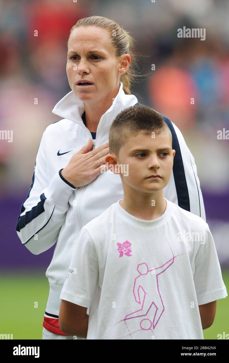 USA's Christie Rampone ahead of the Women's Quarter final match against ...