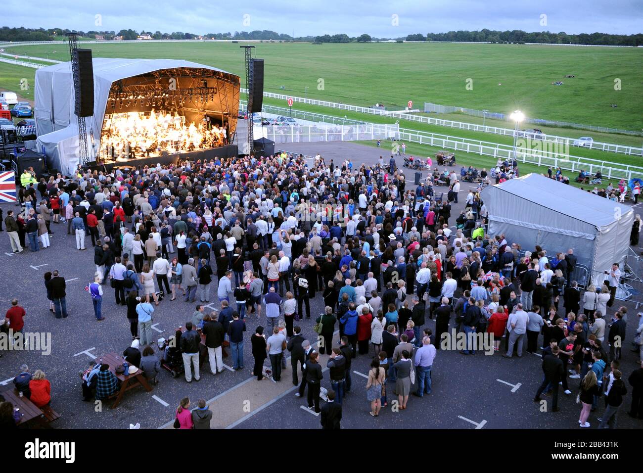 Racegoers enjoy the Last Night of the Proms, Royal Philharmonic Concert ...