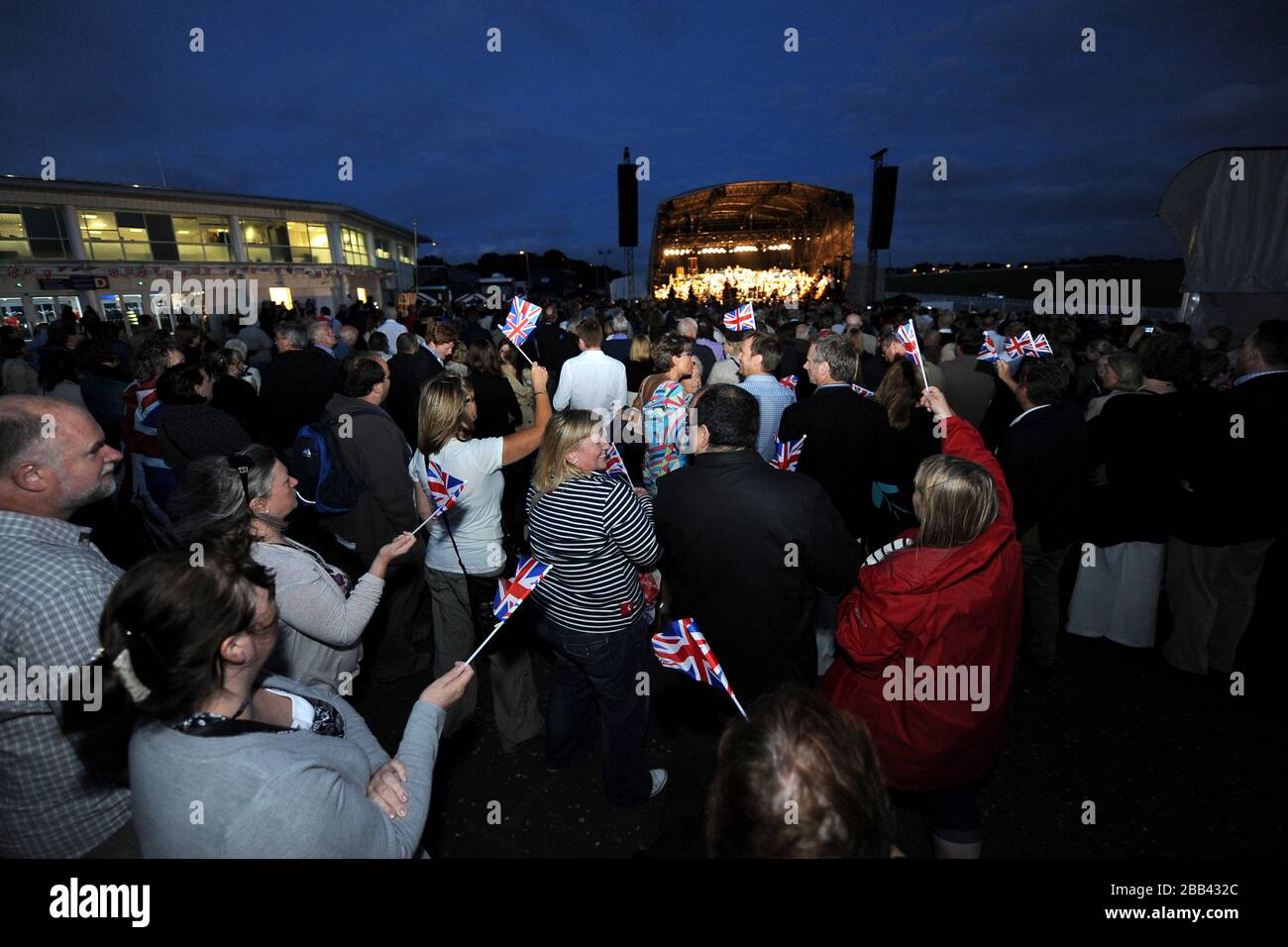 Racegoers enjoy the Last Night of the Proms, Royal Philharmonic Concert ...