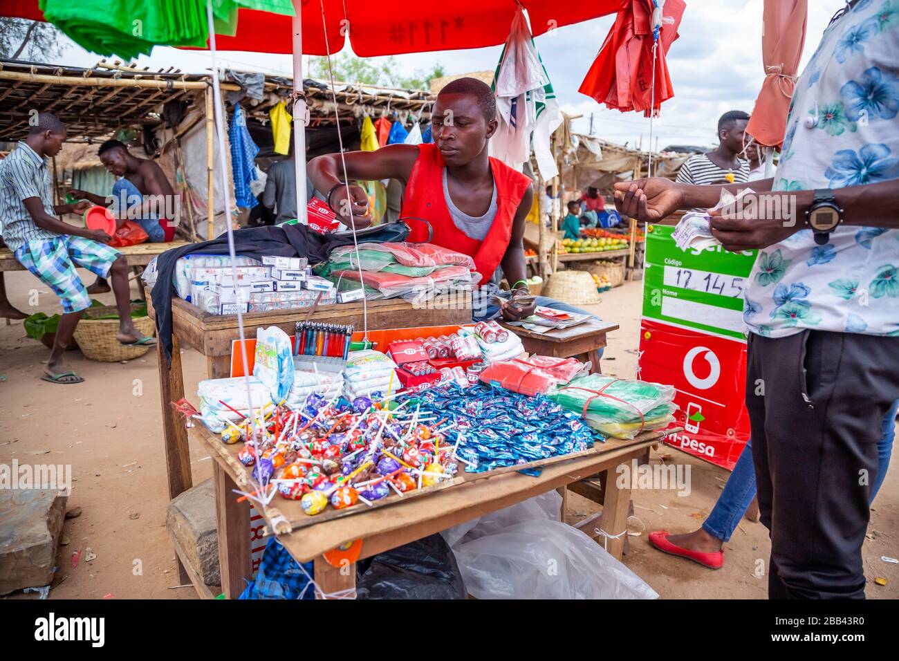 Person Selling Products