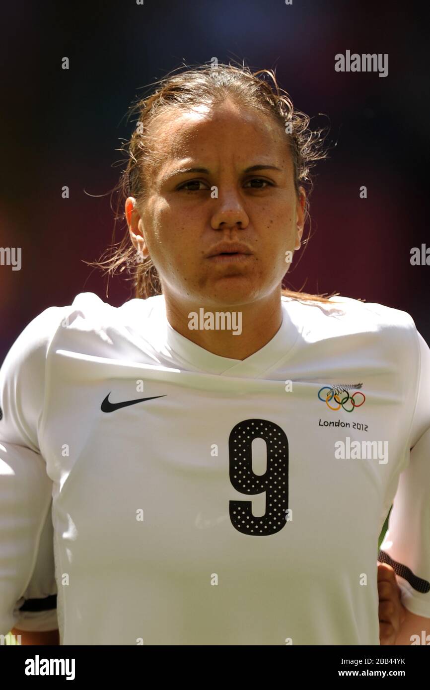 New Zealand's Amber Hearn during the New Zealand v Brazil, Group E ...