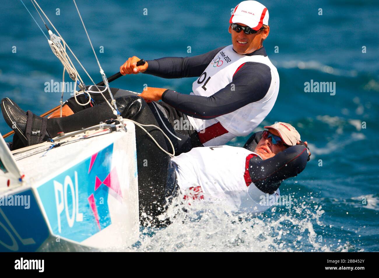 Poland's Star class team of Mateusz Kusznierewicz and Dominik Zycki ...