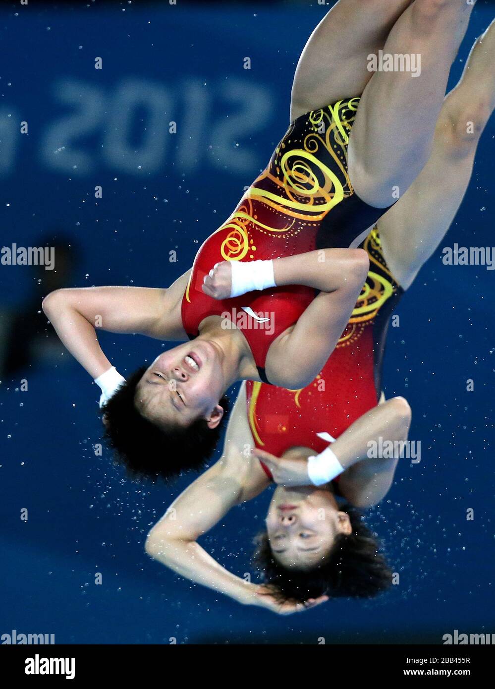 China's Ruolin Chen and Hao Wang during the Women's Synchronised 10m ...