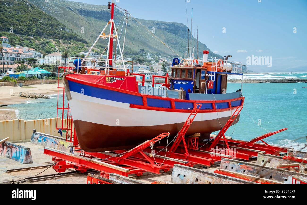Cape Town, South Africa, 20th January - 2020: Ship being repaired in ...