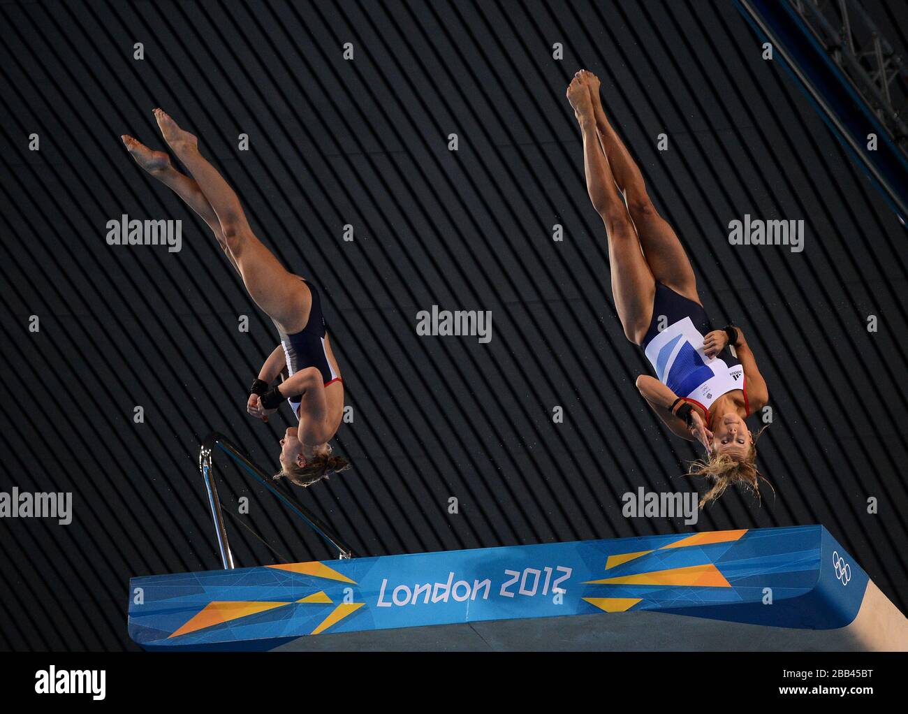 Great Britain's Sarah Barrow and Tonia Couch in action in the Women's ...