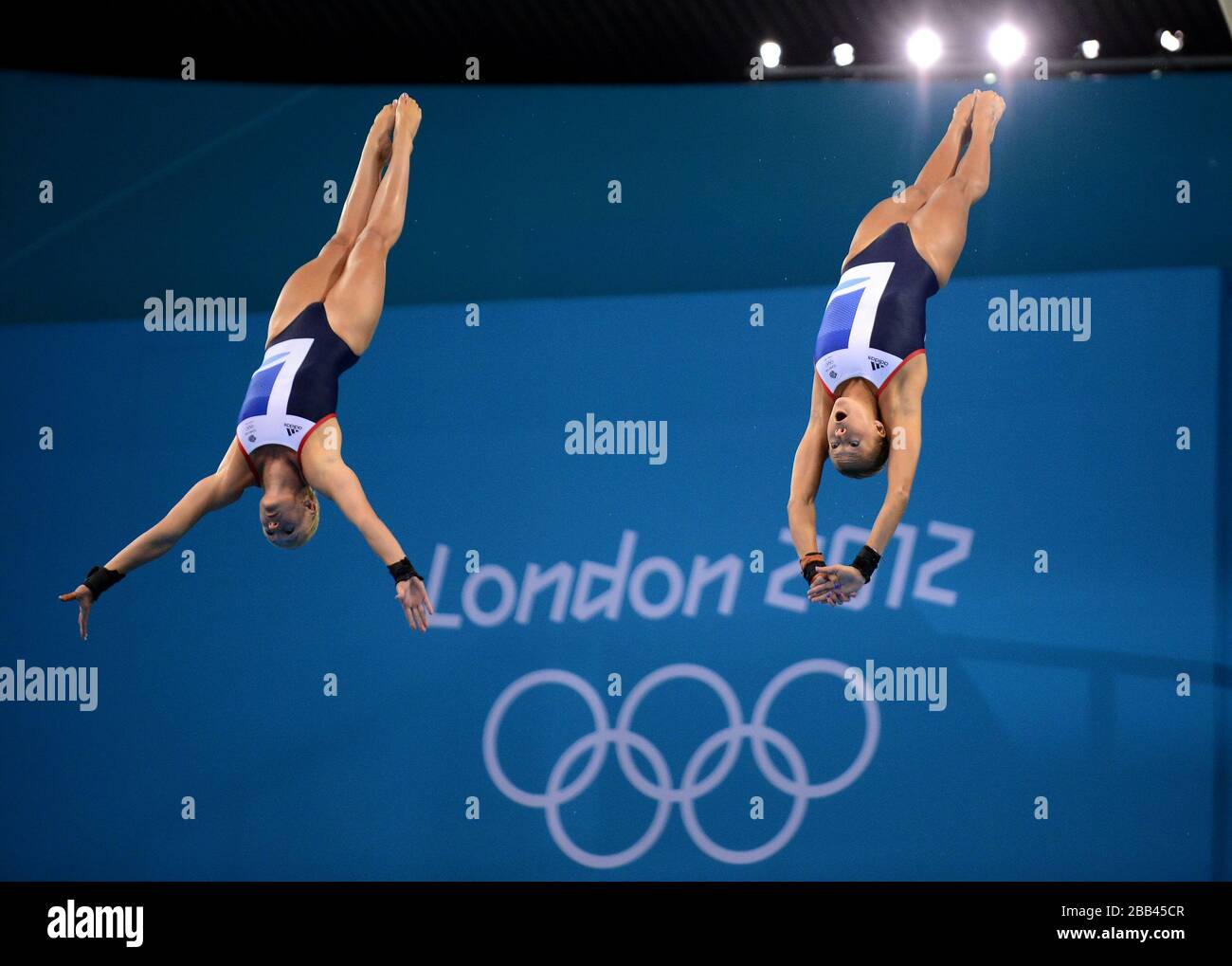 Great Britain's Sarah Barrow and Tonia Couch in action in the Women's ...