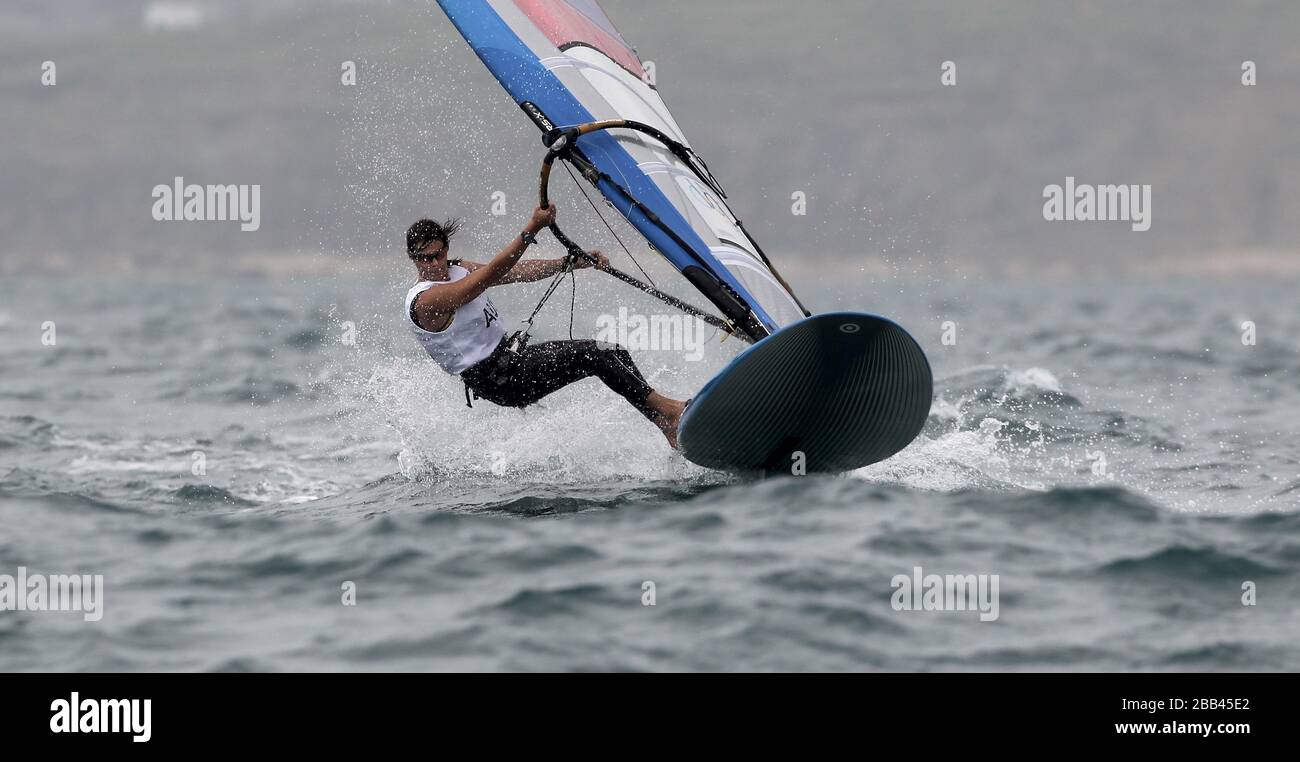 Australia's Jessica Crisp competes in the Women's RS:X class in the ...
