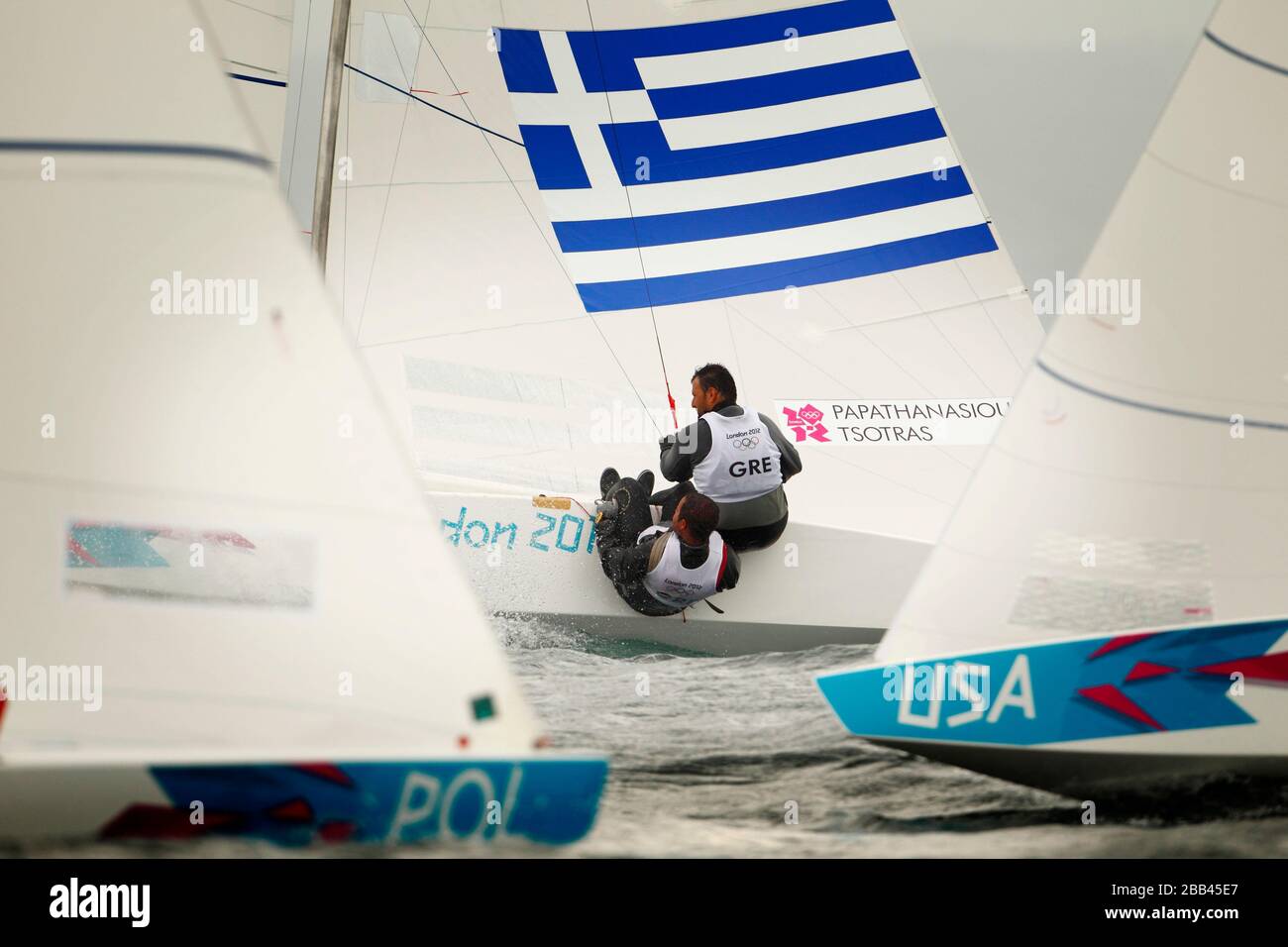 Greece's Emilios Papathanasiou and Adonis Tsotras in the Star class at ...