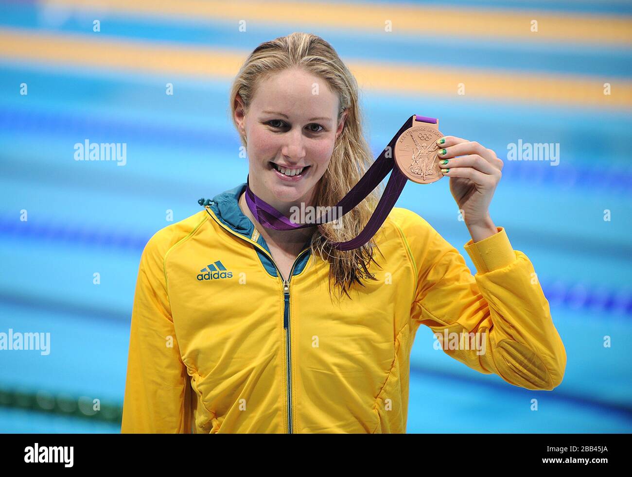 Bronze Medalist Australia's Bronte Barratt celebrates with her medal ...