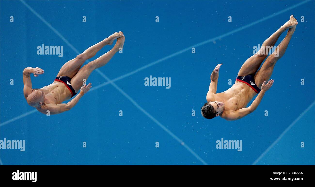 Great Britain's Nicholas Robinson-Baker and Chris Mears (L-R) compete ...