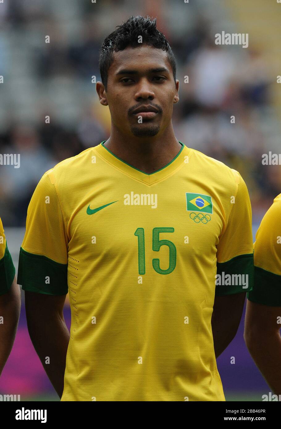 Brazil's Alex Sandro before kick off during the Group C match at St ...