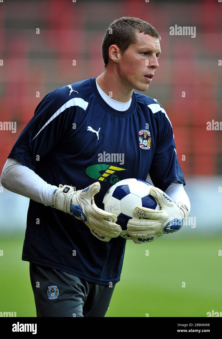 Coventry City goalkeeper Chris Dunn during the warm up Stock Photo - Alamy