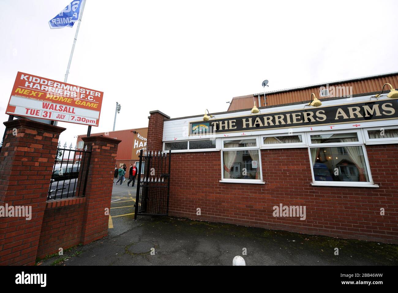 A general view of Aggborough Stadium, home of Kidderminster Harriers ...
