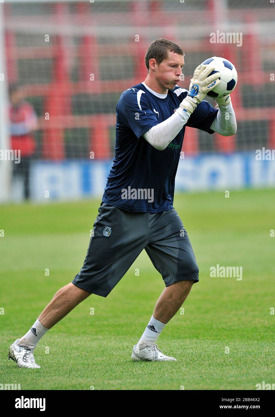 Coventry City goalkeeper Chris Dunn during the warm up Stock Photo - Alamy